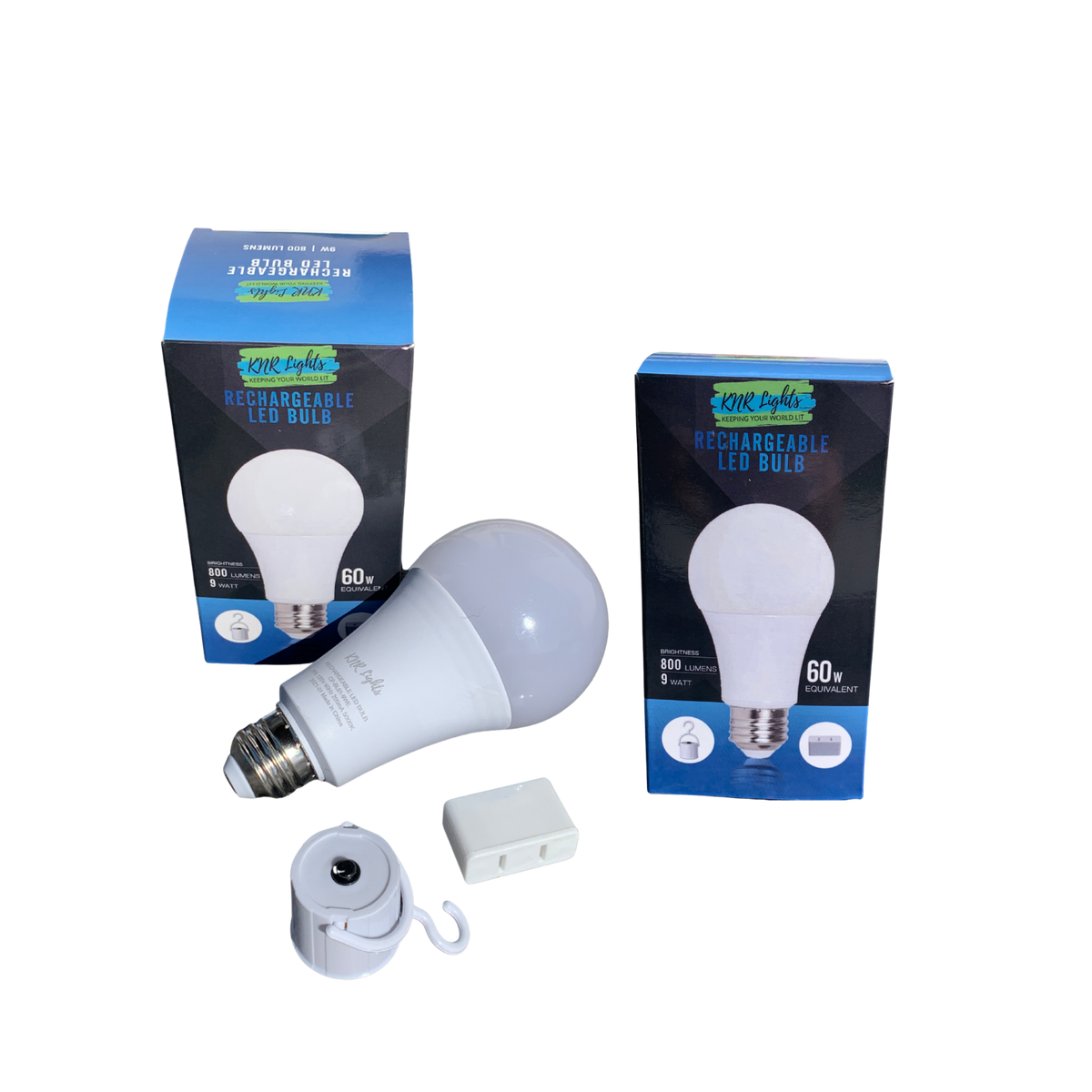 KNR LIGHTS - SOFT WHITE Rechargeable LED Bulb - 2 pk – Kanga N Roo